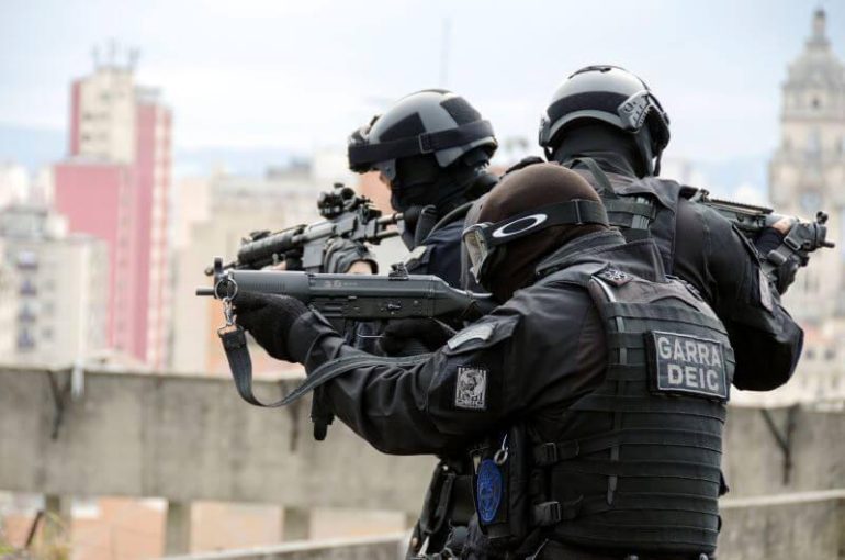 Police tactical units trained to deal with dangerous situations