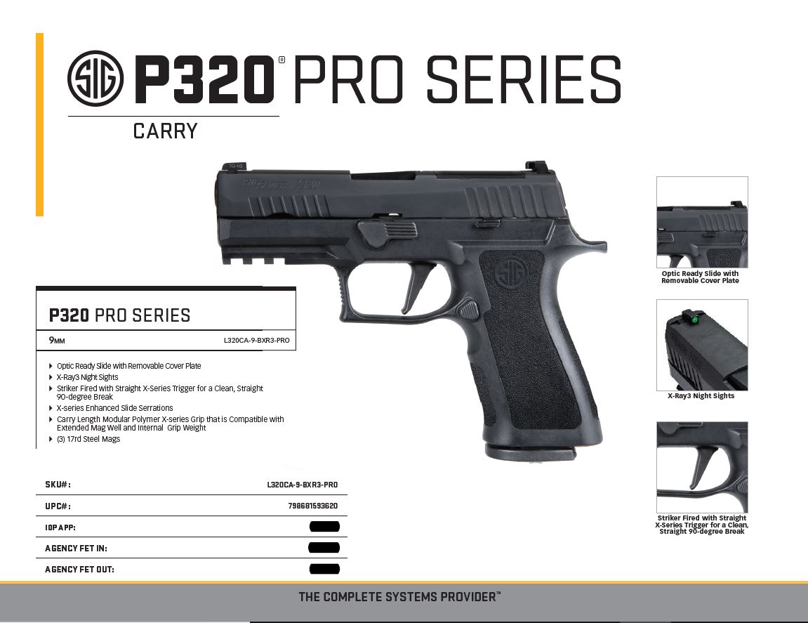 Sig Sauer P320: A new United States Armed Forces service pistol